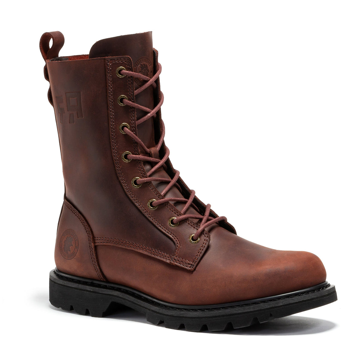 ROCKROOSTER Mantua Men's 8 inch Zip-sided Soft Toe Lug Sole Work Boots ...