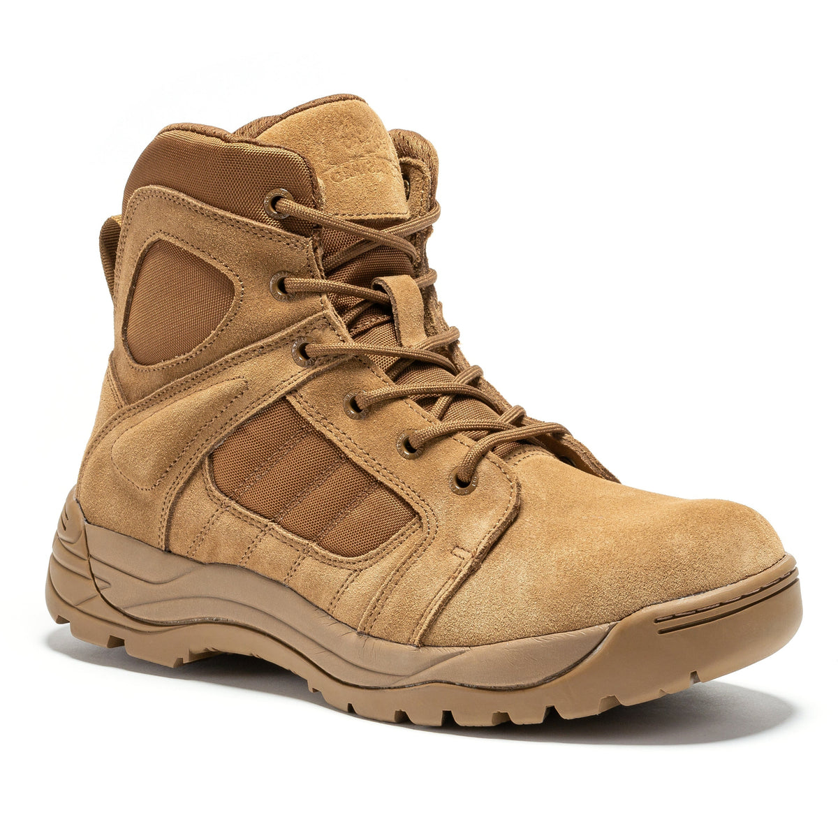 Botas Pro Coyote Men's 6 inch Side Zipper Rubber Sole Tactical Boots ...